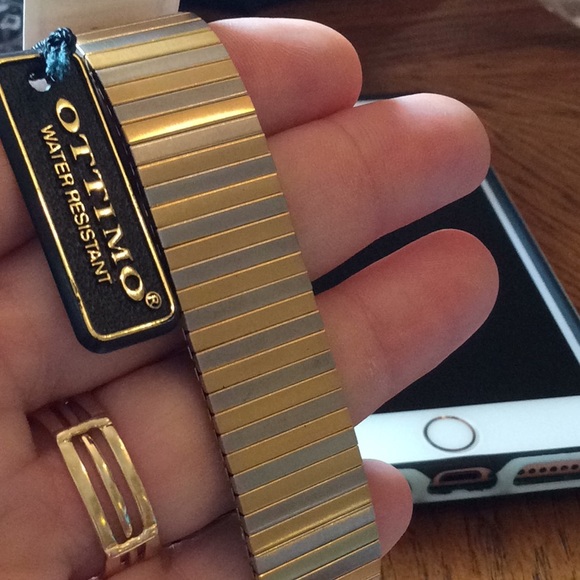ottimo | Accessories | Mens Watch By Ottimo Silver And Gold Flex Band ...
